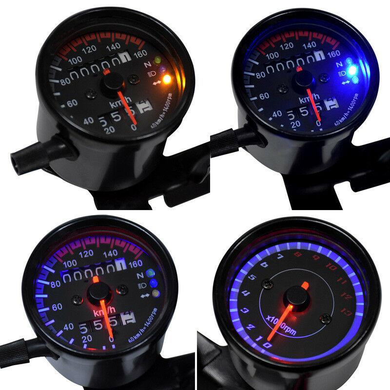 For Honda Cafe Racer Motorcycle Odometer Speedmeter Tachometer LED ...