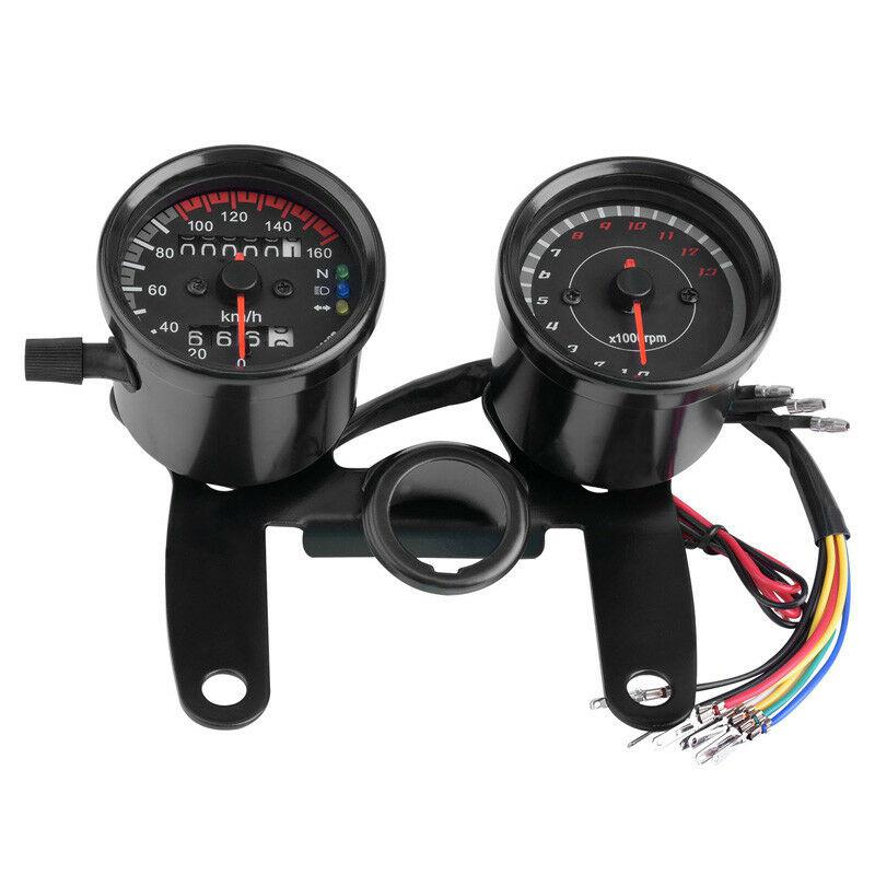 For Honda Cafe Racer Motorcycle Odometer Speedmeter Tachometer LED ...