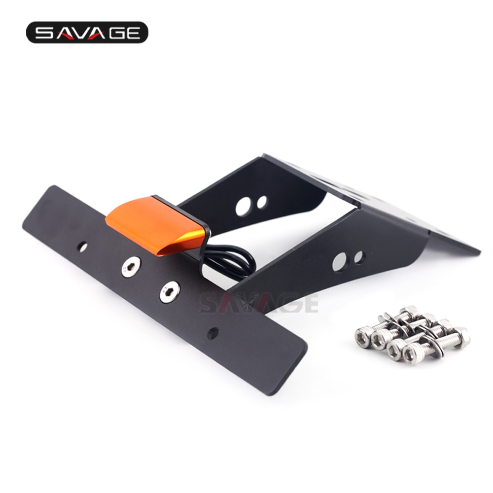 License Plate Holder For KTM DUKE 390 250 RC 125 RC200 RC250 RC390 2018 ...