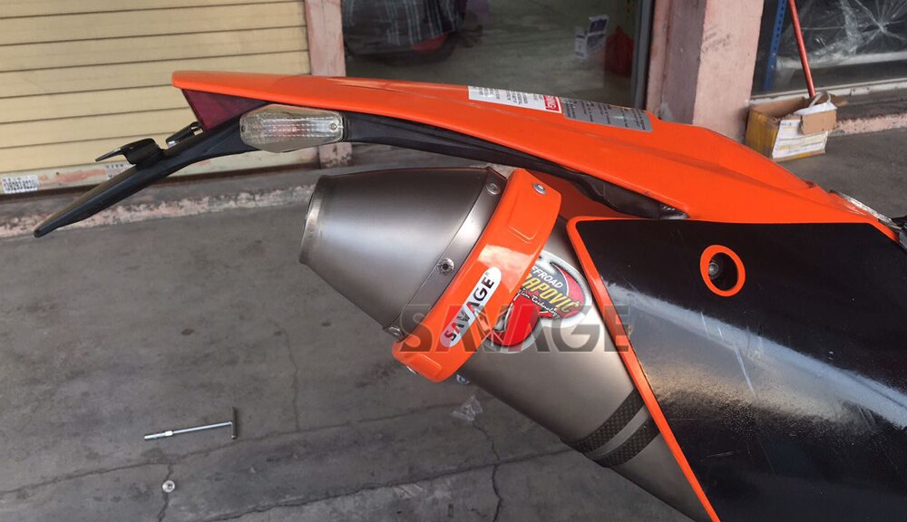 Silencer/Exhaust Protector (Can Cover) For KTM EXC 400 450 500 525 530 ...