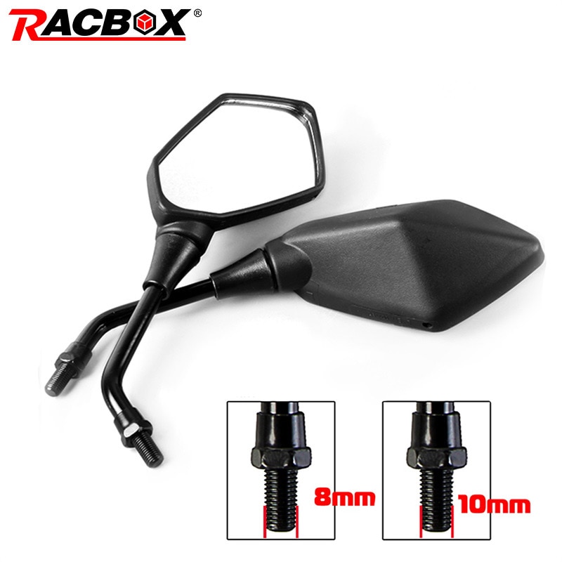 2pcs Universual Motorcycle Mirror Scooter E Bike Rearview Mirrors